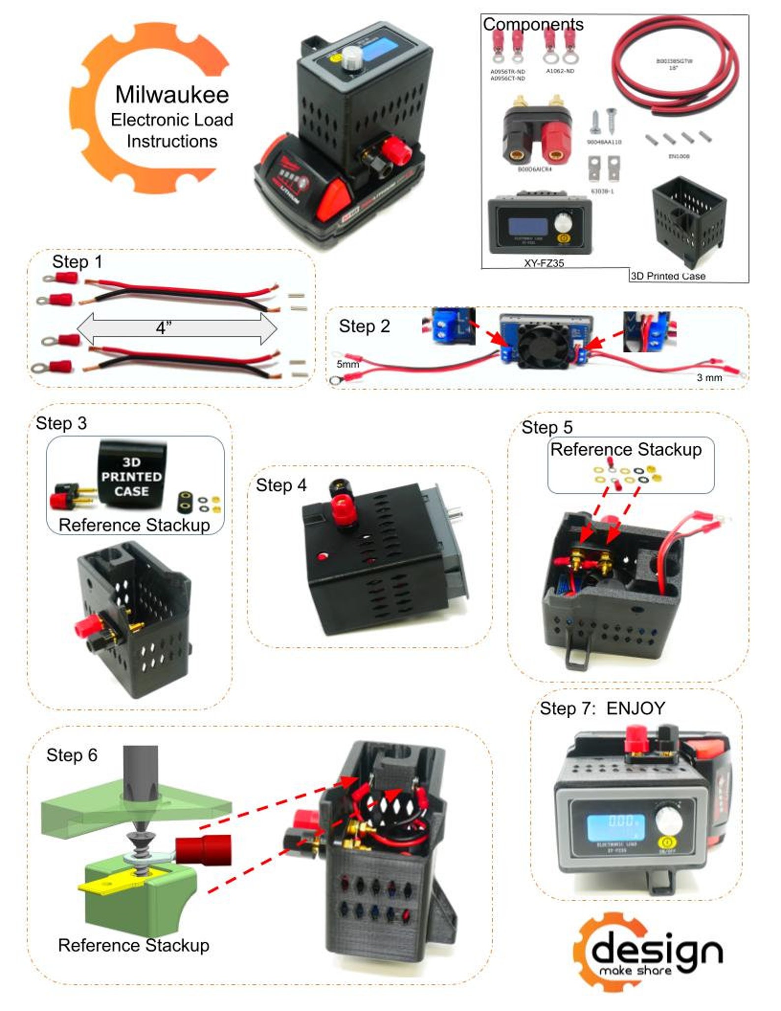 Milwaukee 18V Battery Electronic Load Kit - Etsy