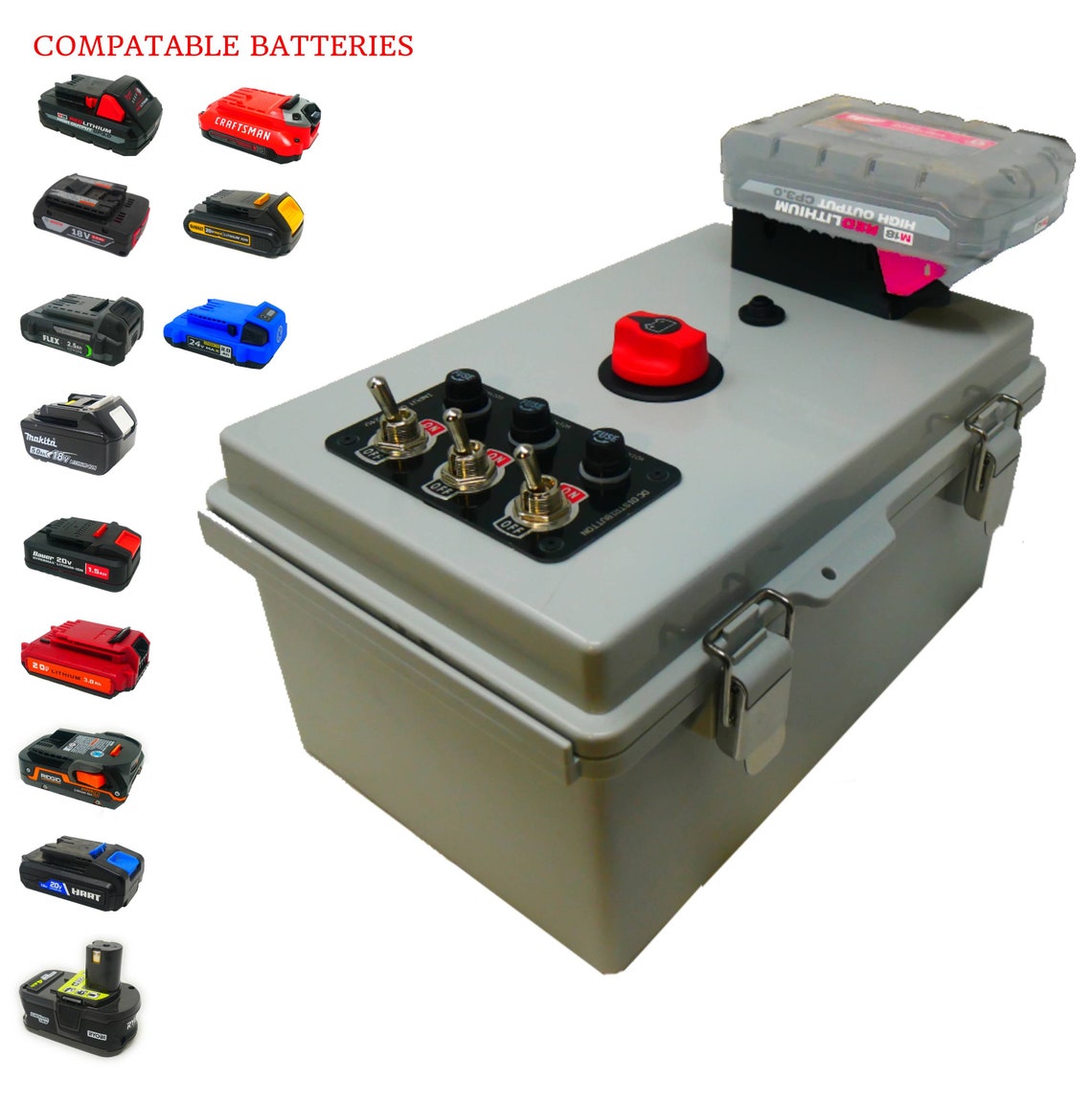 Battery Powered Distribution Box for Lights in Trailers, Sheds and More ...