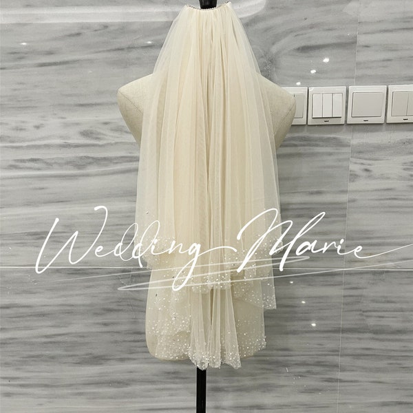 Champagne Veil - Etsy