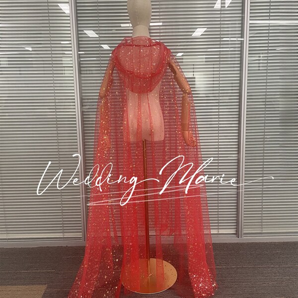 Red Hooded Cape - Etsy