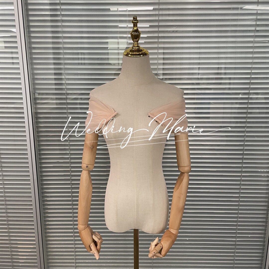 Off-the-shoulder Straps, Champagne Shoulder Strap, With Pin, Tulle ...