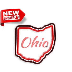 Ohio Embroidery, Ohio Embroidery Design, State Embroidery, Brother ...