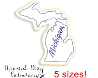 Michigan State Font Embroidery - Etsy