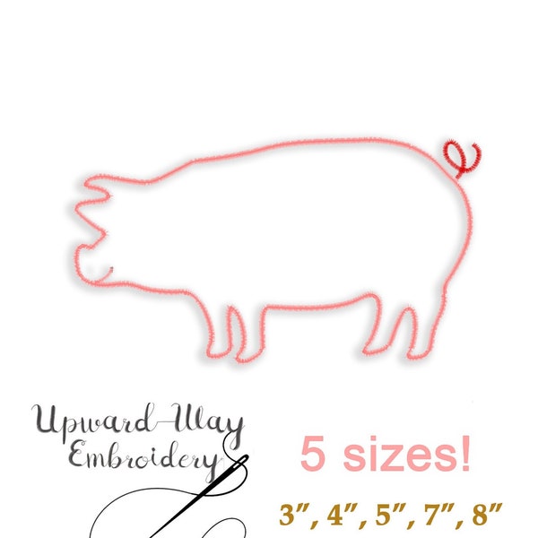 Pig Embroidery - Etsy