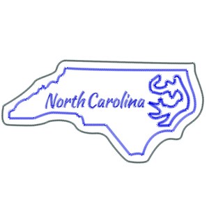 North Carolina State, Embroidery, Embroidery Design, State Embroidery ...