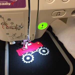 Monster Truck - 2 Designs in 1 - Embroidery Bundle, Big Mussel Car ...