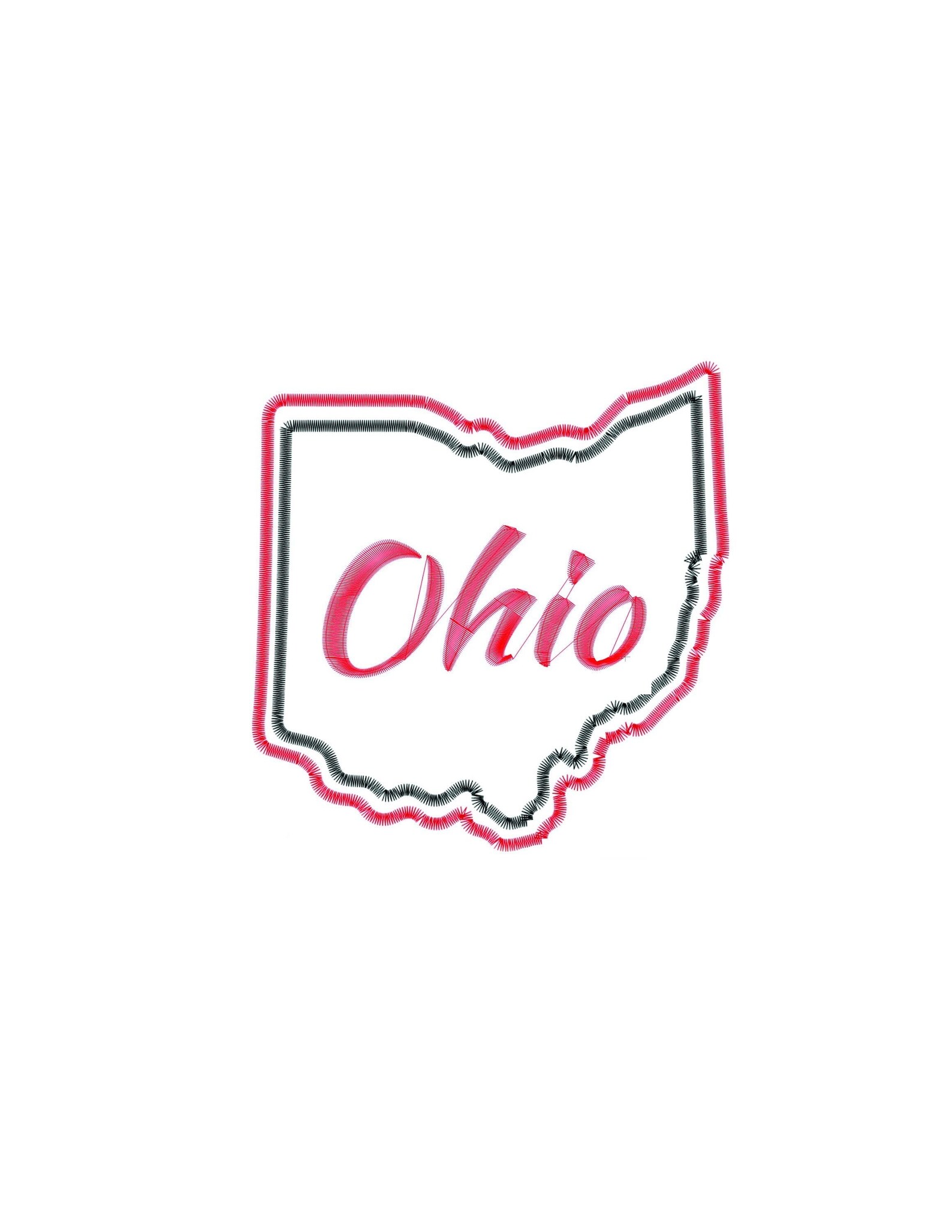 Ohio Embroidery Ohio Embroidery Design State Embroidery - Etsy