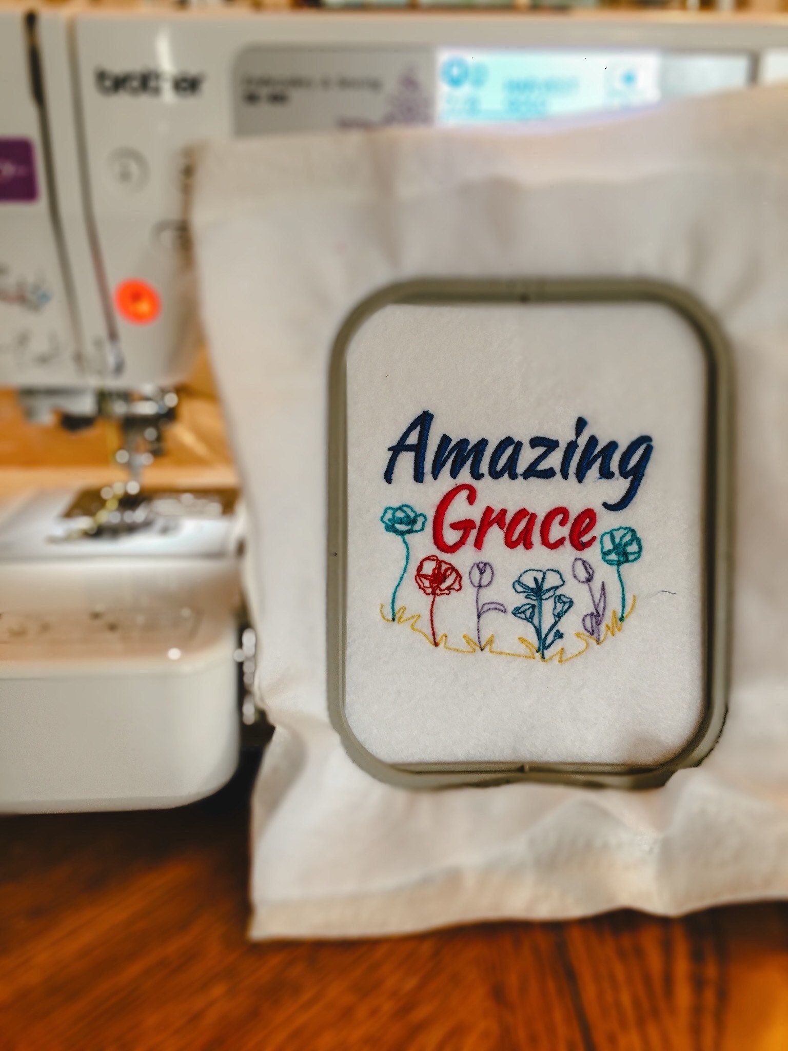 Amazing Grace Hymn Song Embroidery Christian Praise Song Praise Church ...