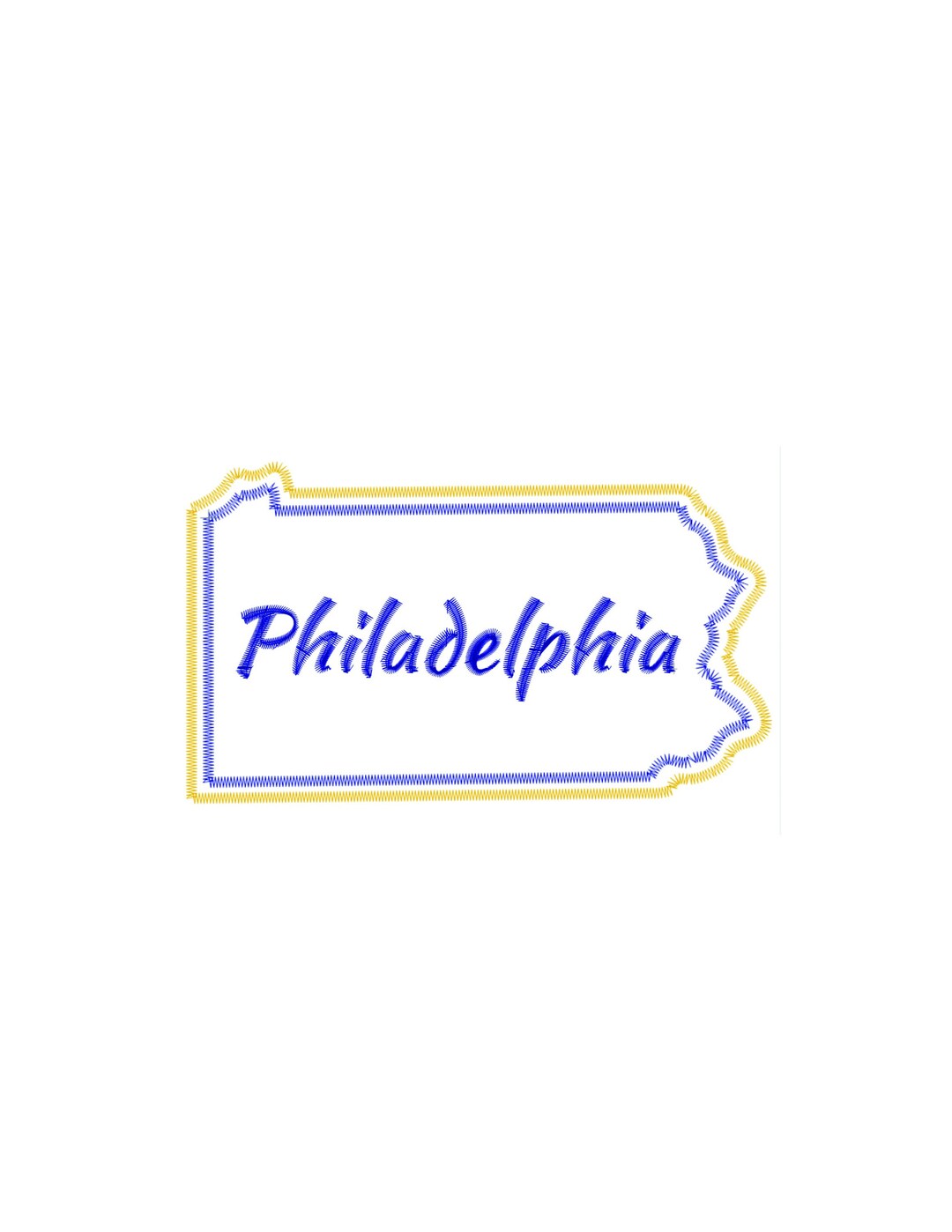 Philadelphia City, Embroidery, Pennsylvania, Embroidery Design, State ...