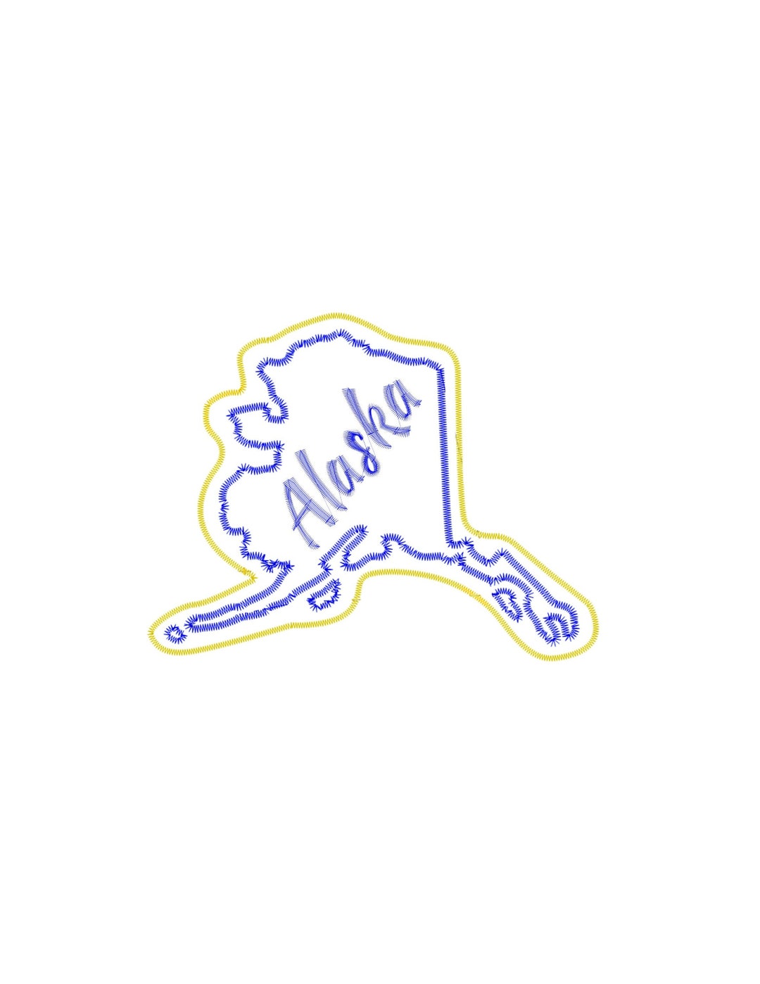 Alaska State, Embroidery, Alaska Embroidery Design, State Embroidery ...