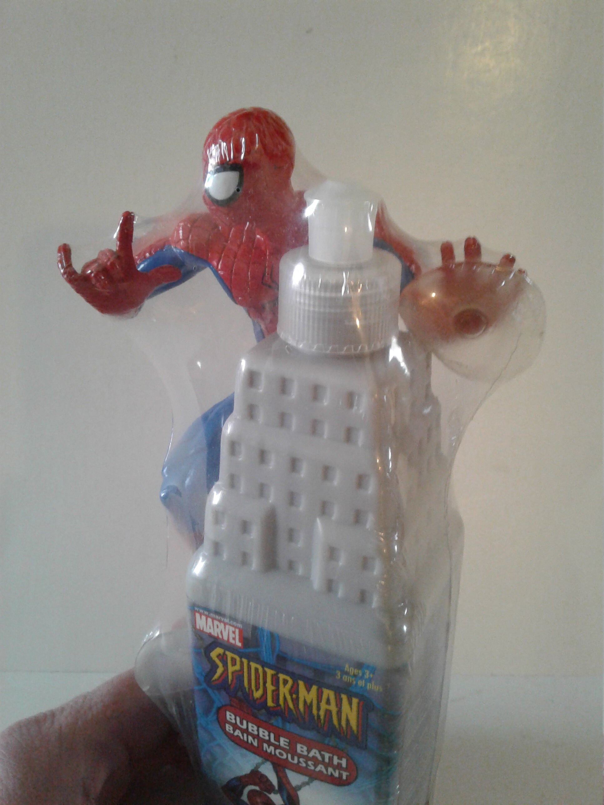 SPIDERMAN BUBBLE BATH, Building Design With Separate Figure With ...