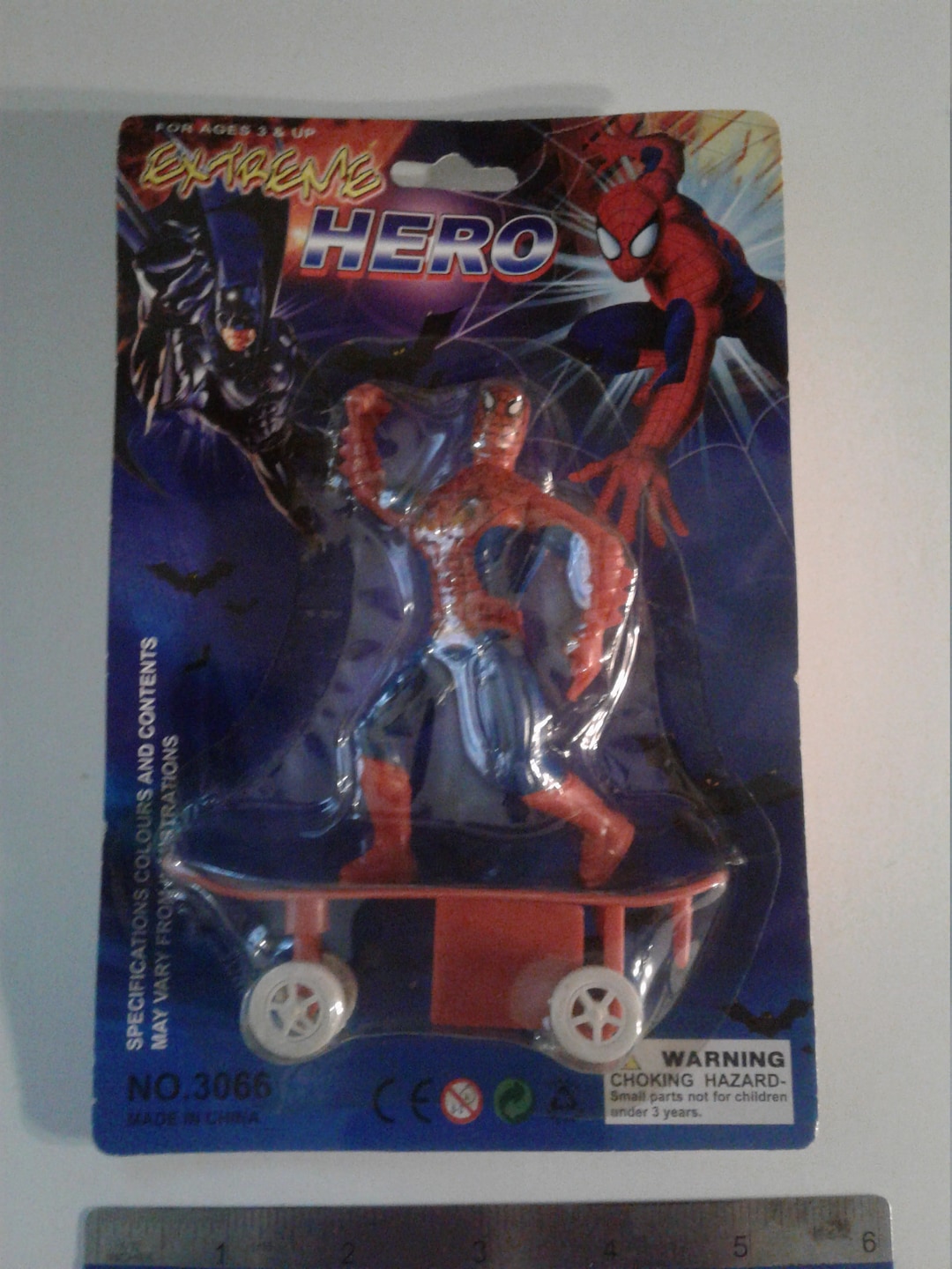 SPIDERMAN KNOCK OFF on Skateboard, Action Figure, Rare and Unique, 2000 ...