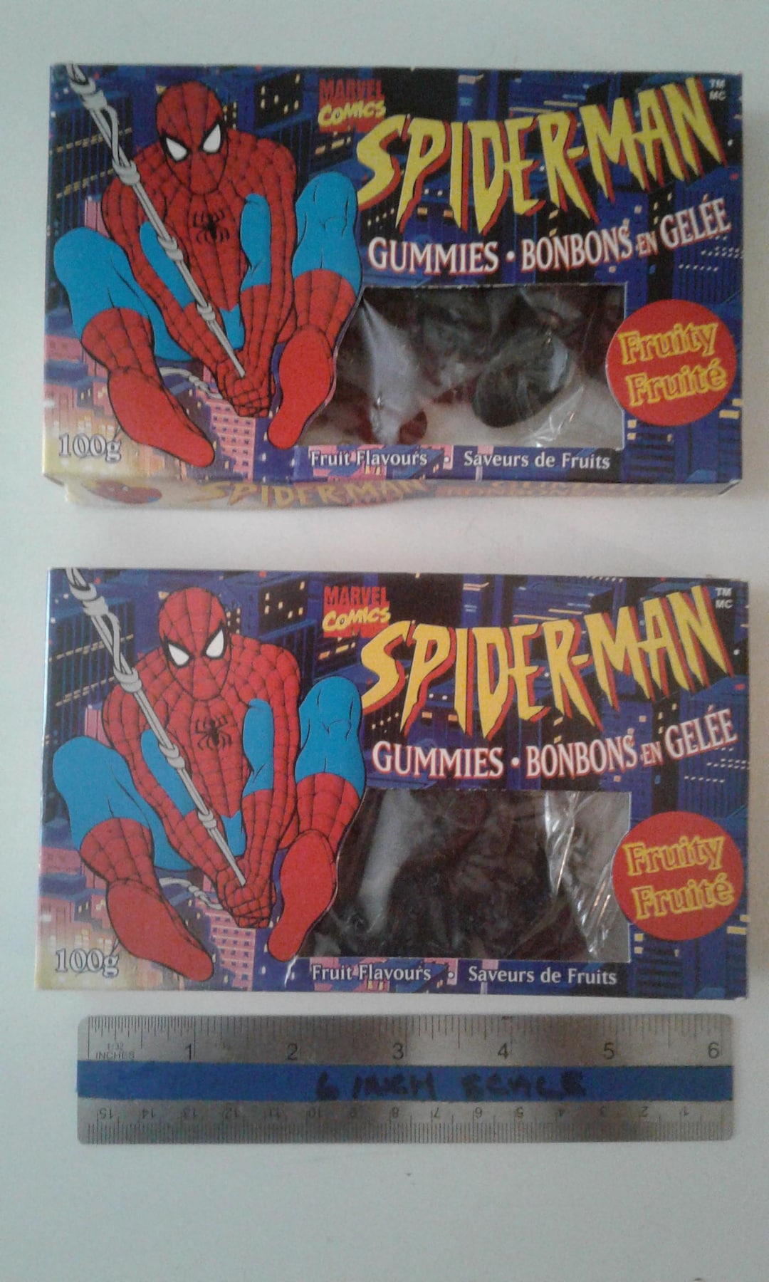 SPIDER-MAN GUMMIES, 2002, 2 Unopened Candy Packages, Great Shelf ...