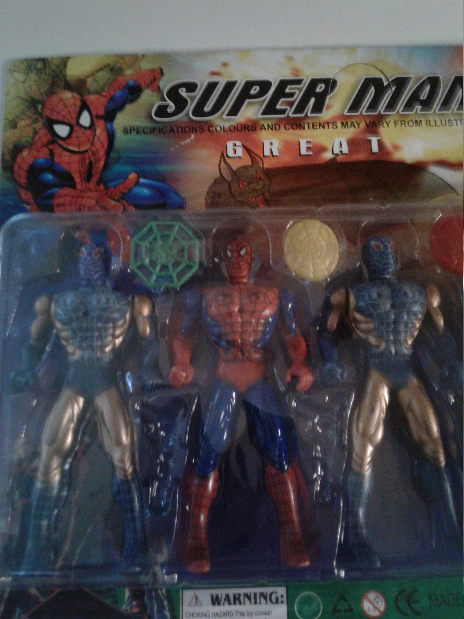 SPIDERMAN KNOCK OFF Rare & Unique 5 X 6in Pack Super Man - Etsy