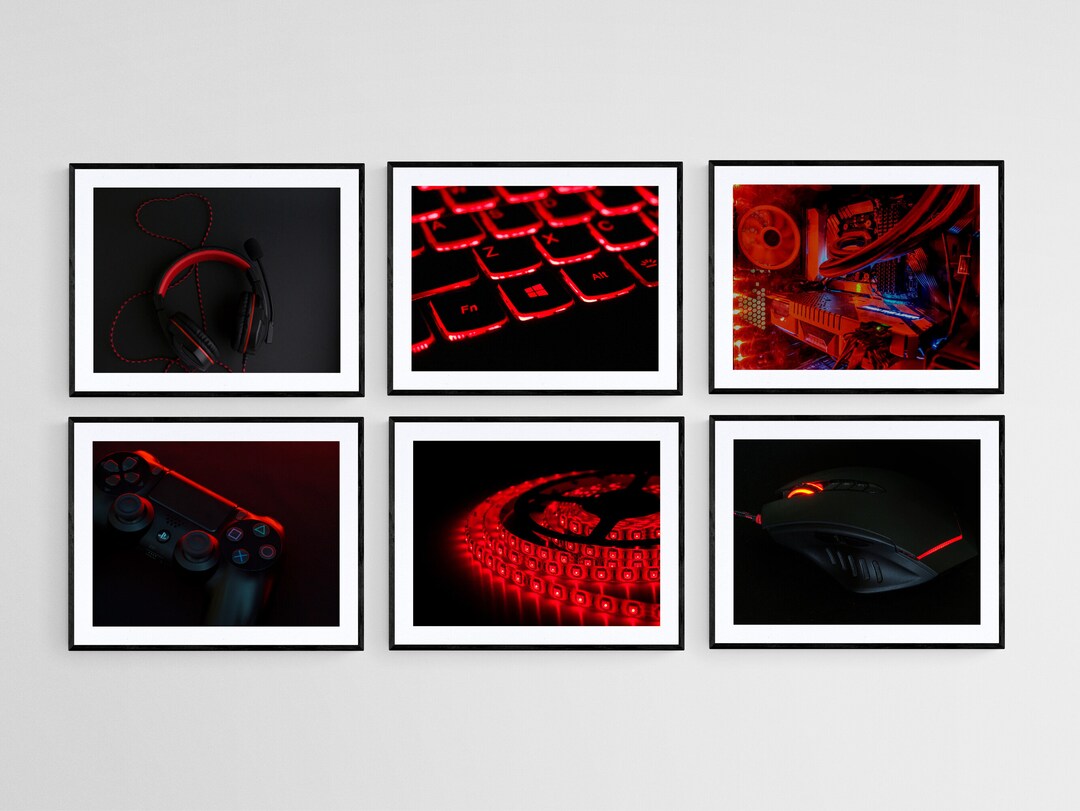 Gaming Wandkunst Set von 6, druckbare Gaming Wandkunst Set, Videospiel ...