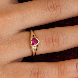 Beautiful Ruby Ring - 925 Sterling Silver Ring - Charm Ruby Ring ...