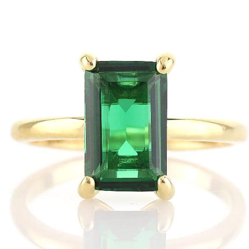Rectangle Emerald - Etsy