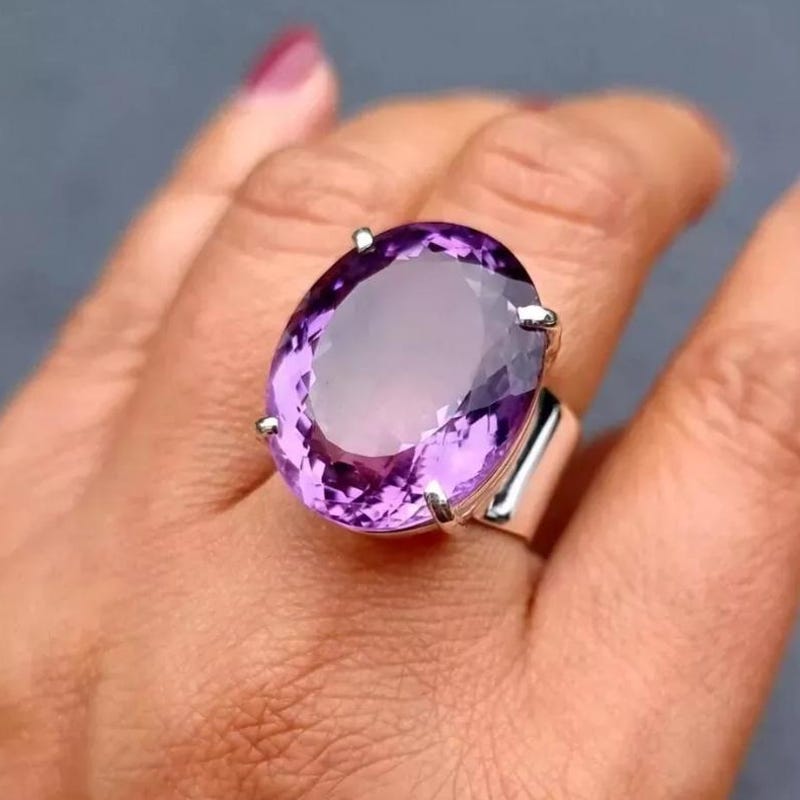 Amethyst Ring - Etsy