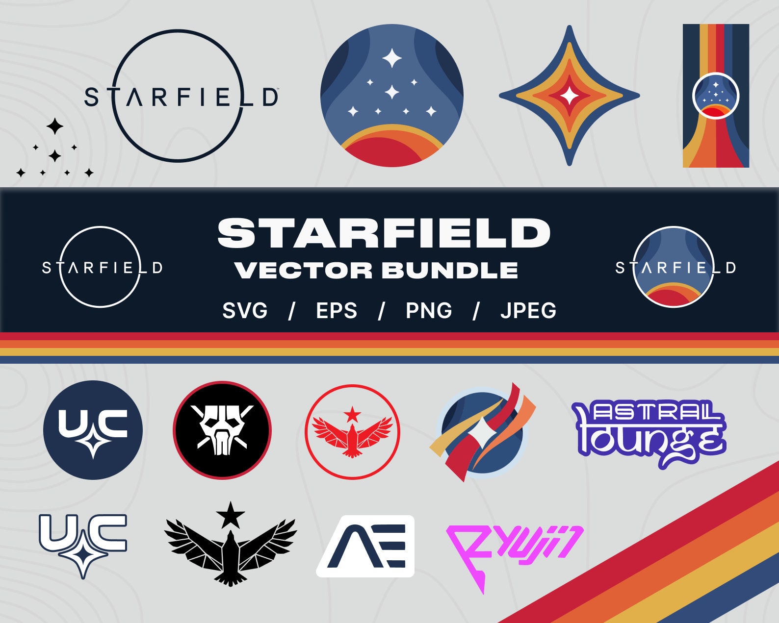 Starfield Vector Bundle Digital Files / DIY Starfield Gifts - Etsy UK