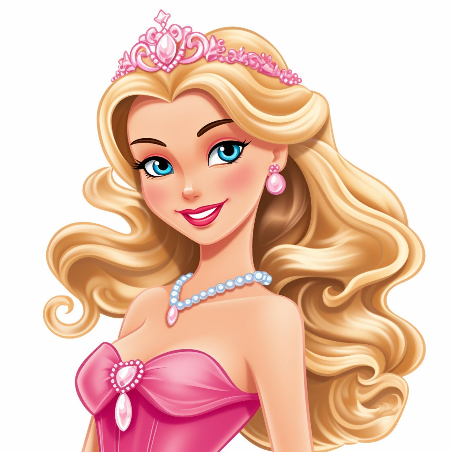 Barbi Princess Bundle, Doll Icon, Princess, Clipart File, Digital ...