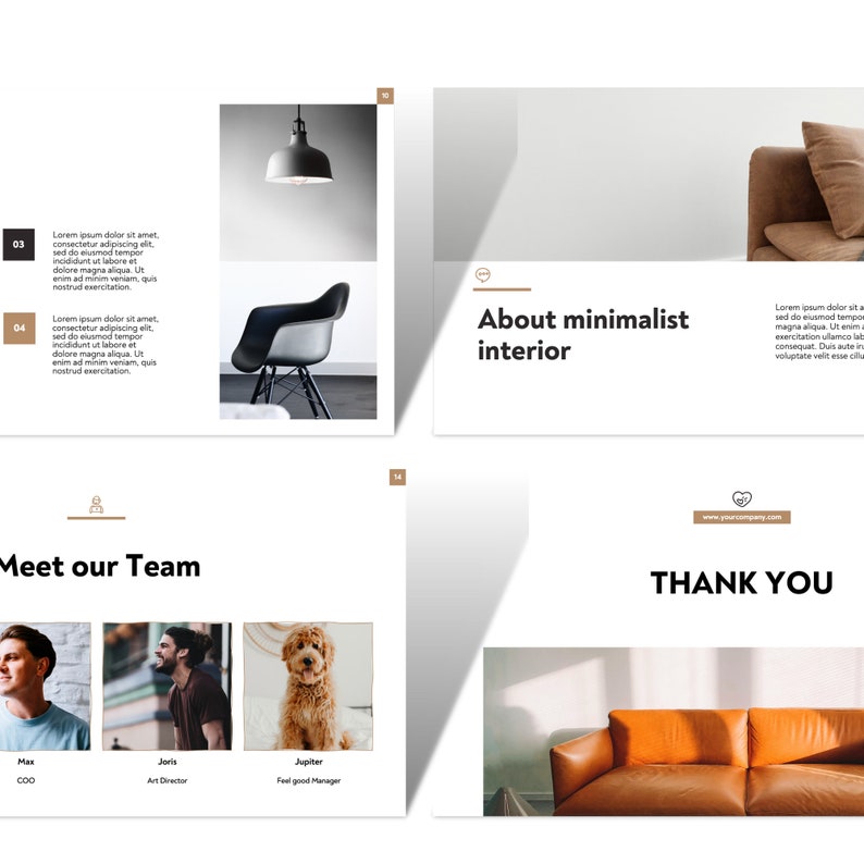 Power Point Template | Modern Interior Design - Etsy