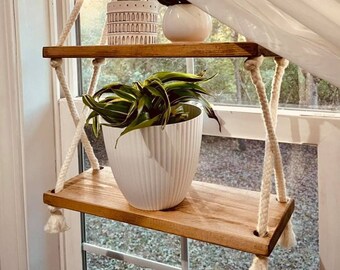 Hanging Window Plant Shelf - Etsy