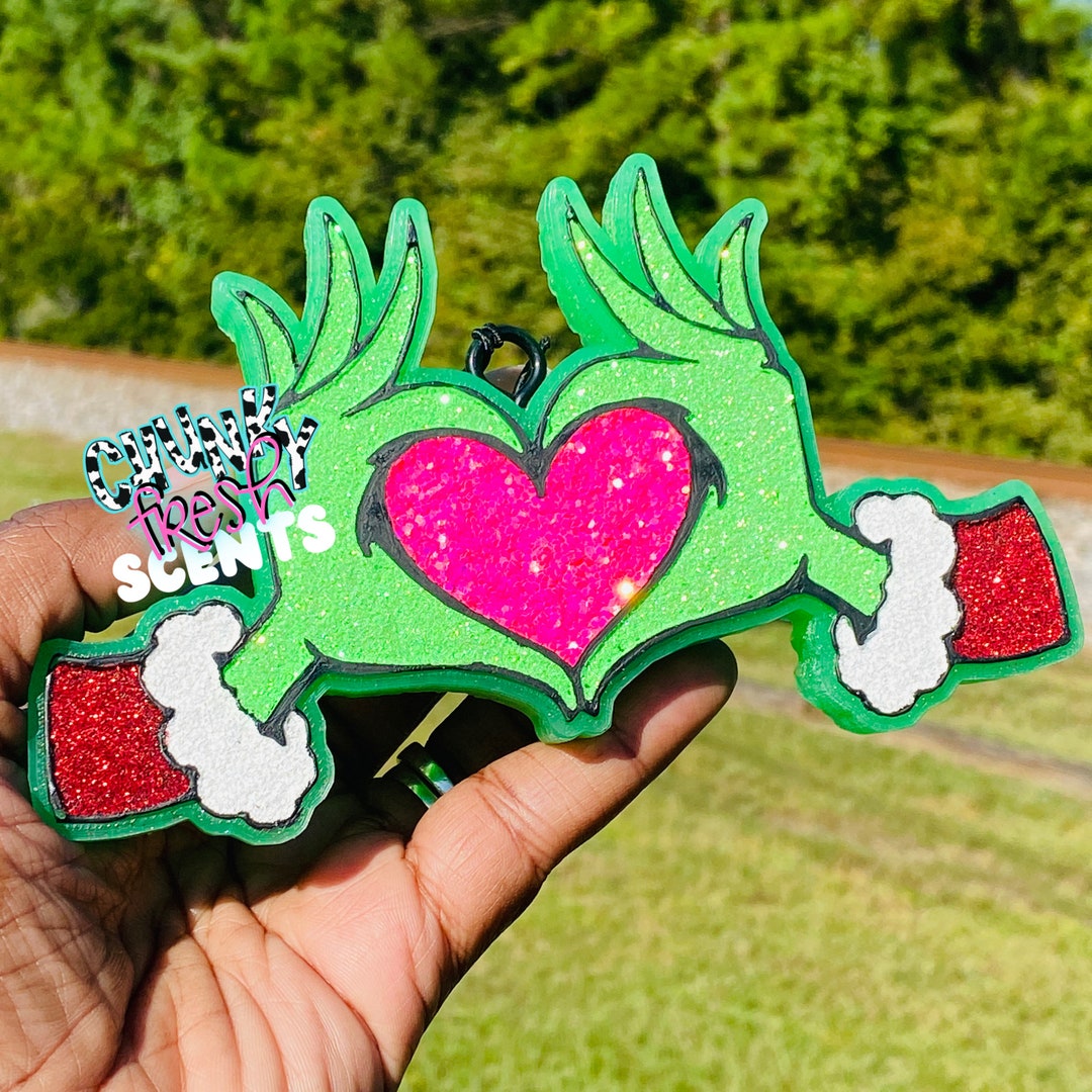 Grouch Heart Hands Freshie Grouch Freshy Xmasair Freshener - Etsy