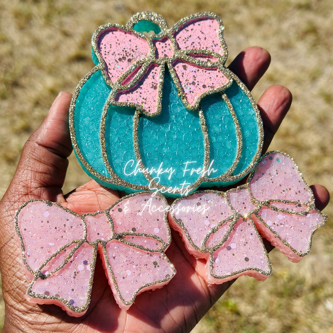 Cute Pumpkin With Bow Freshie, Pumpkin Freshie, Fall Freshie, Fall ...