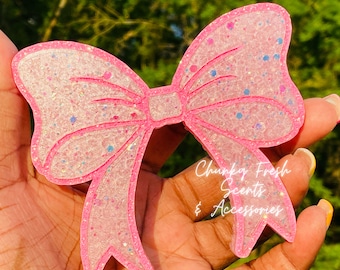 Pink Bow Freshie, Coquette Bow Freshie, Air Freshener, Gift, Scented ...