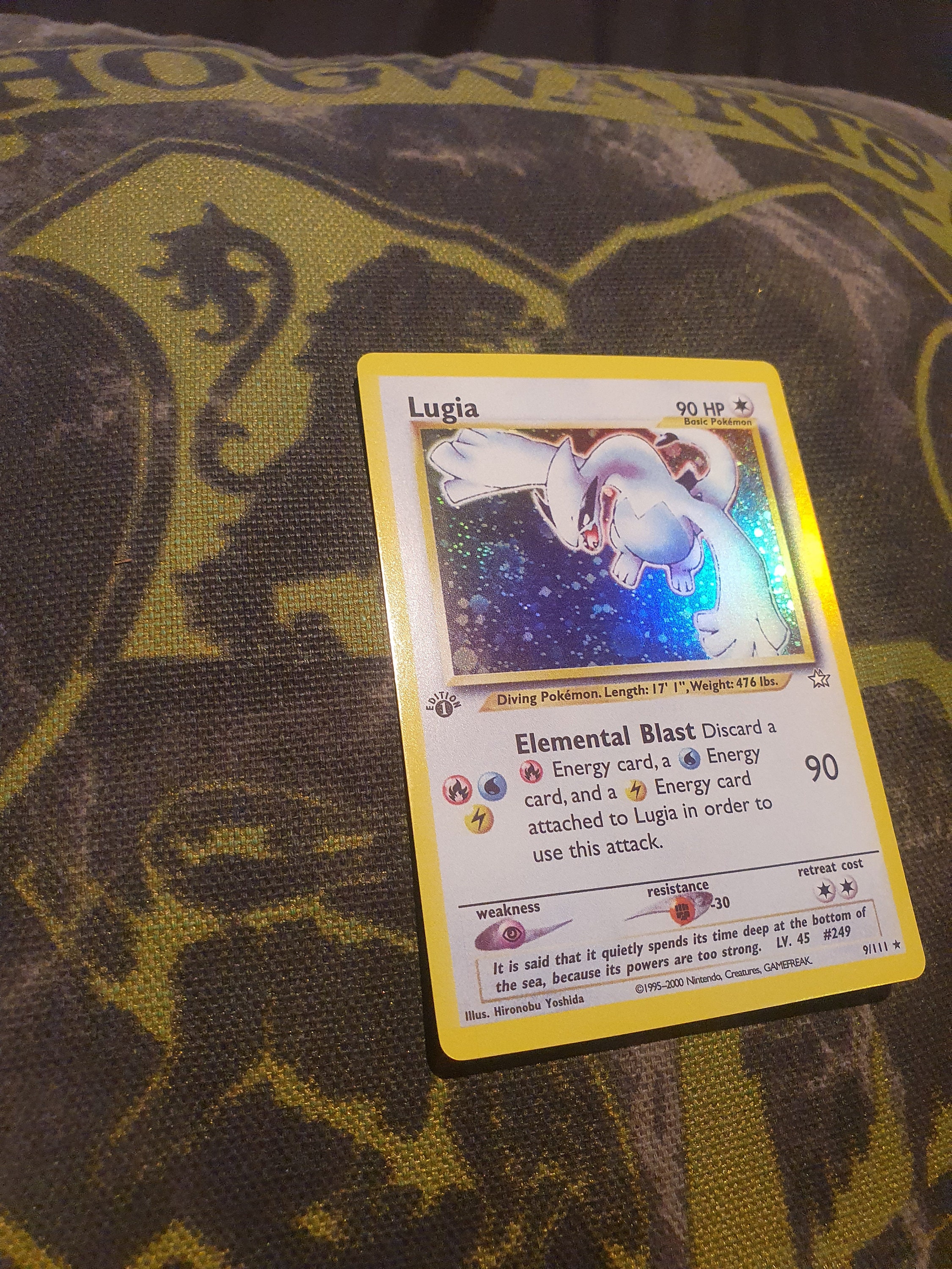 Lugia HOLO Version Mrproxycardsuk Officialprints Pokemon - Etsy
