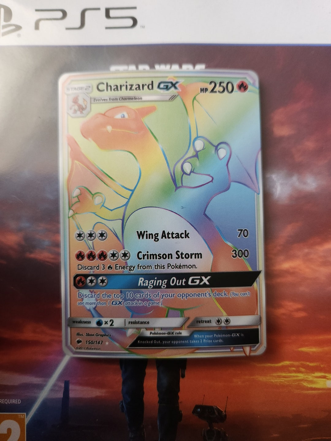 Charizard GX NON-HOLO Version Mrproxycardsuk Officialprints - Etsy