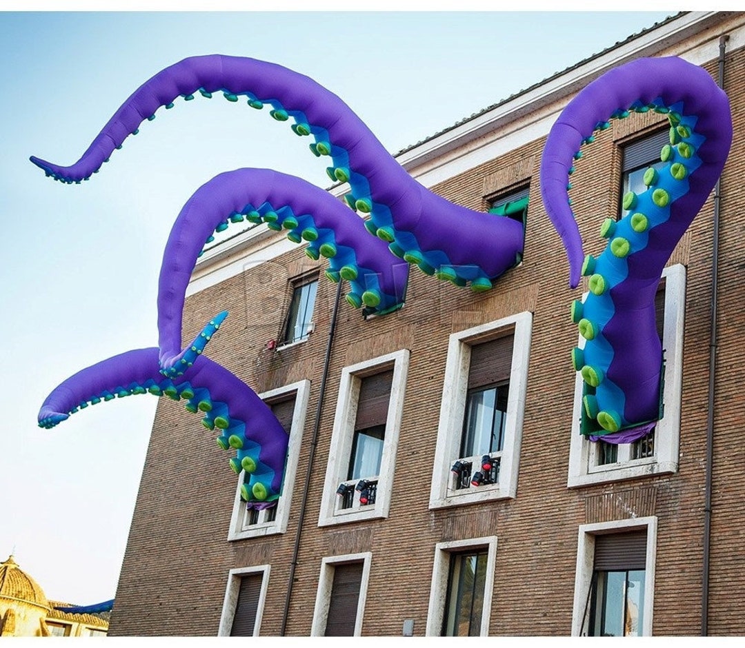 Giant Inflatable Octopus Tentacle Halloween Town Halloween - Etsy