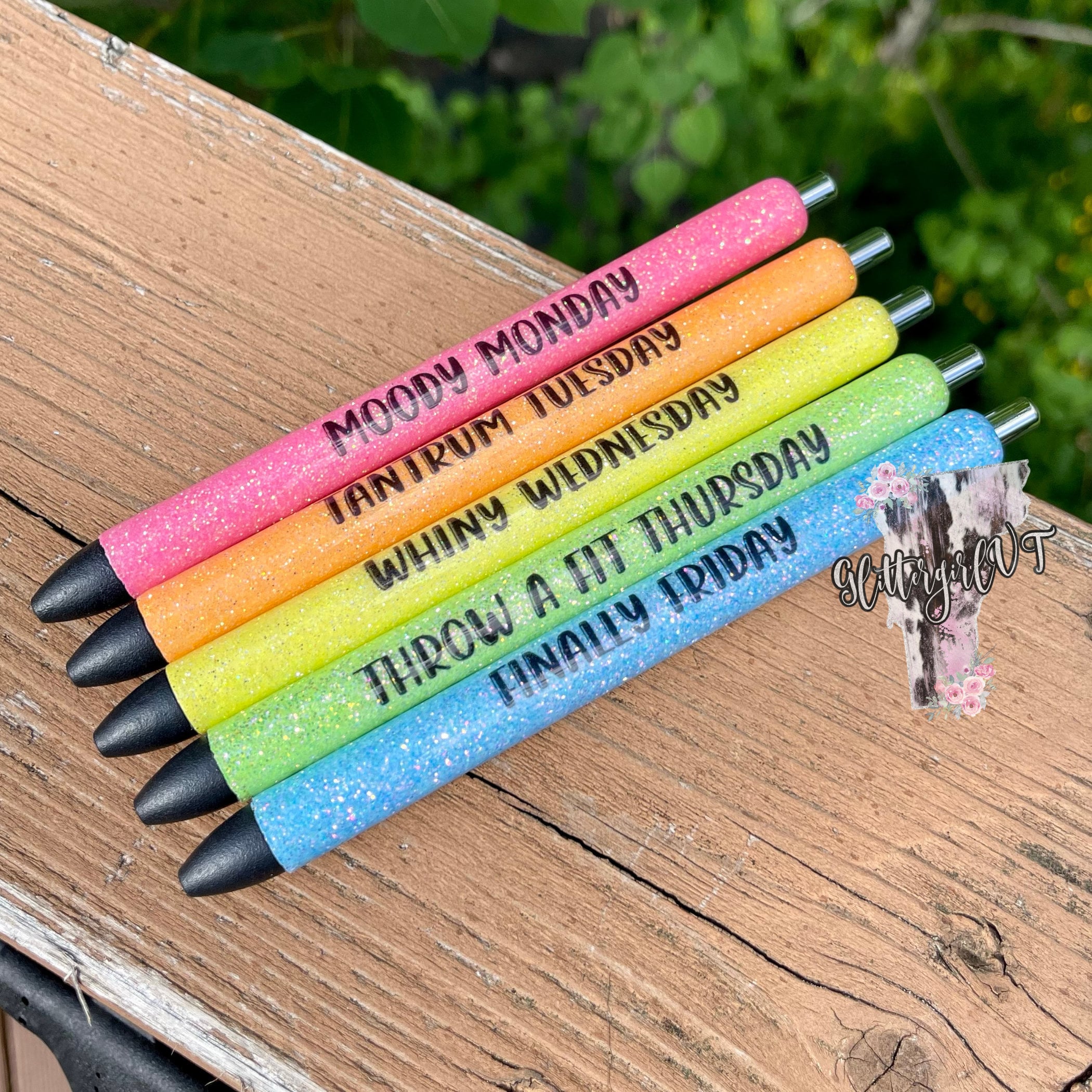 Work Friendly Days of the Week Pens REFILLABLE Days of the - Etsy