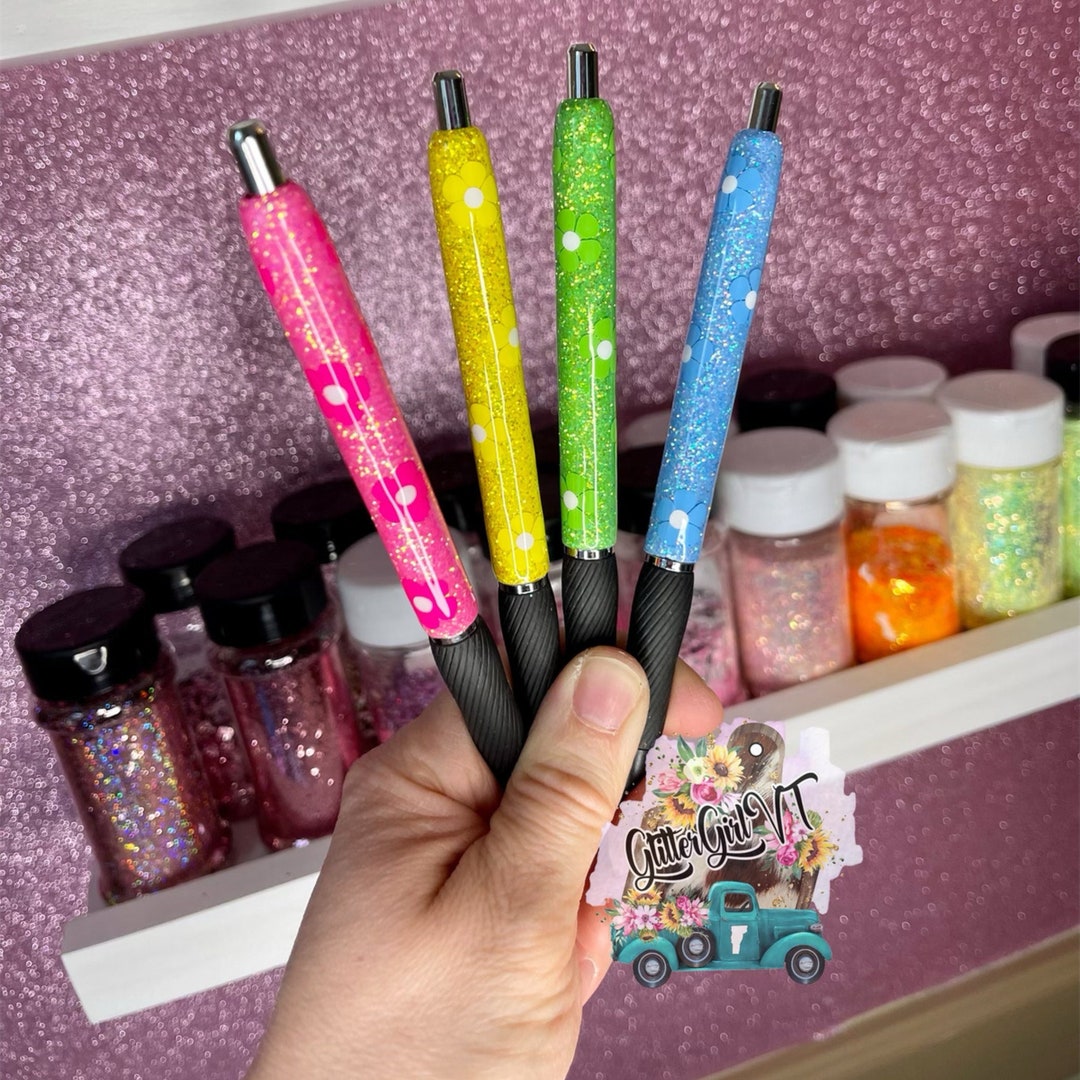 Daisy Pen, Daisy Glitter Pen, Sharpie S Pen, Gel Pen, Flower Pen ...