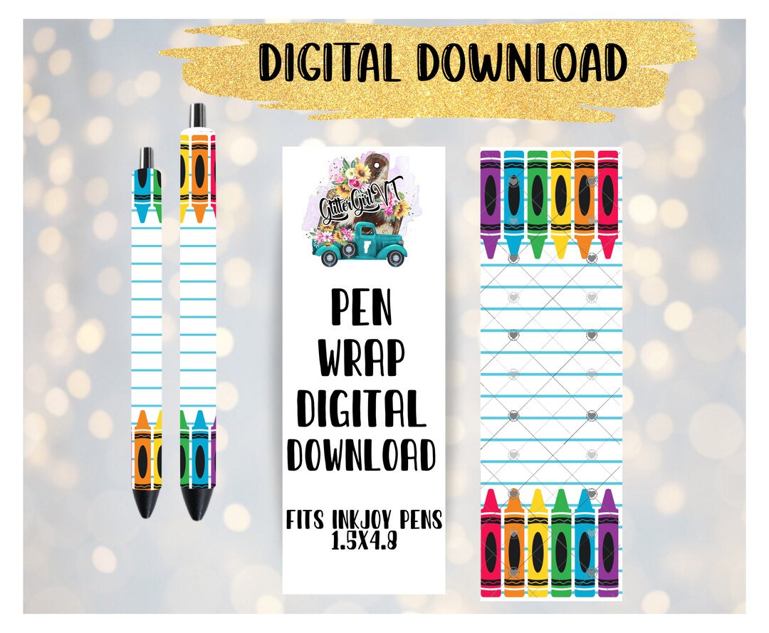 Teacher Pen Wrap Teacher Appreciation Pen Wrap School Pen - Etsy