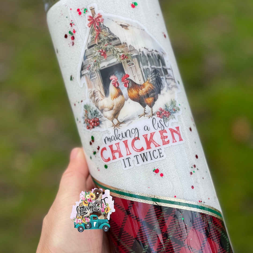 Chicken Gifts, Chicken Tumbler, Christmas Chicken, Christmas Gifts for ...