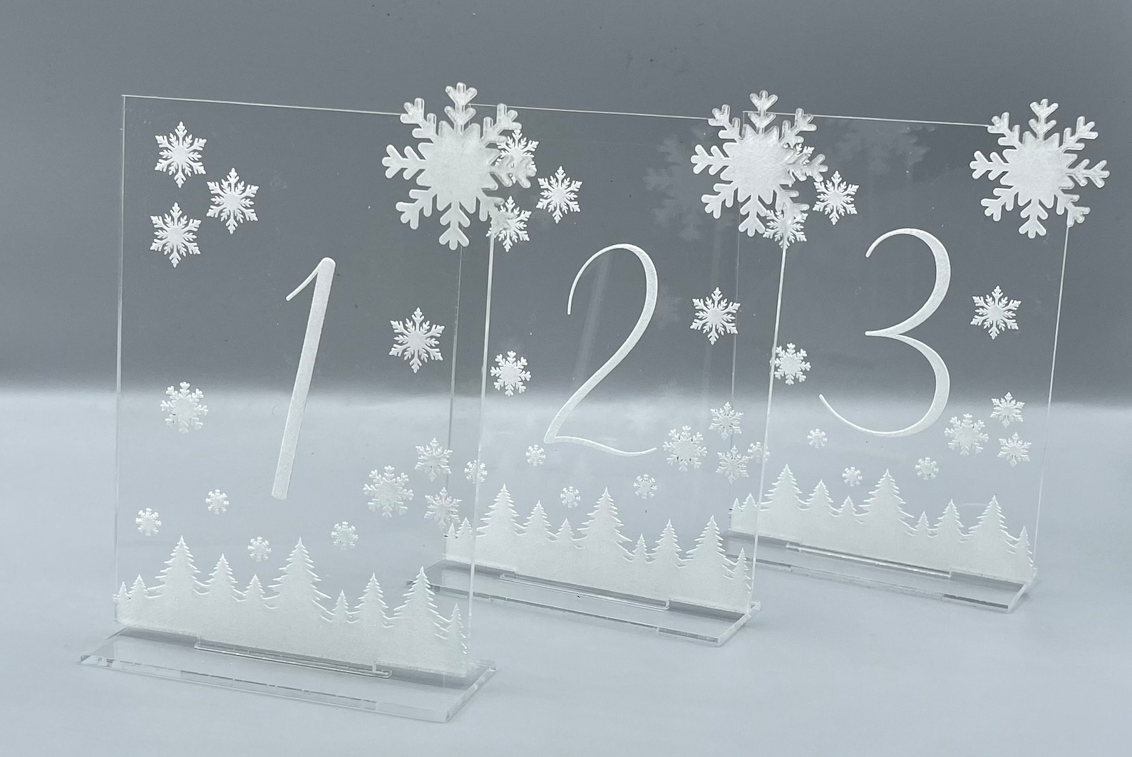 Snowflake Table Numbers - Digital Download - Etsy