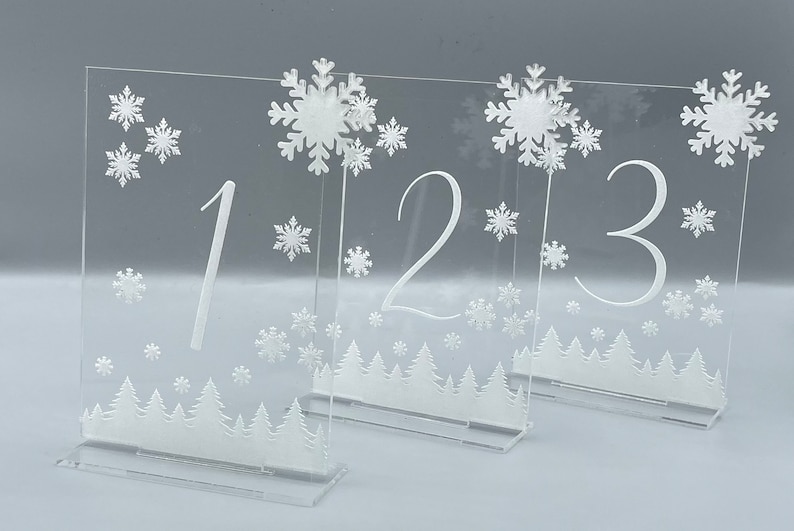 Snowflake Table Numbers - Digital Download - Etsy