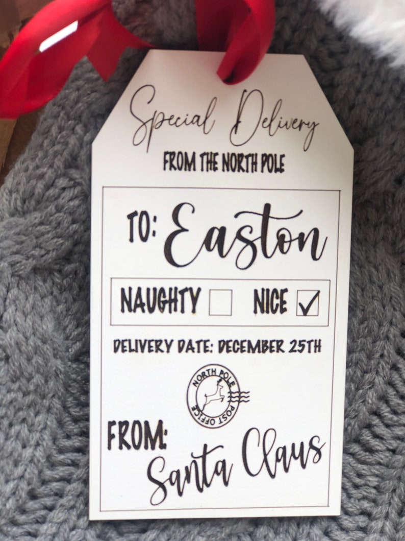 Santa Gift Tag - Digital Download - Etsy