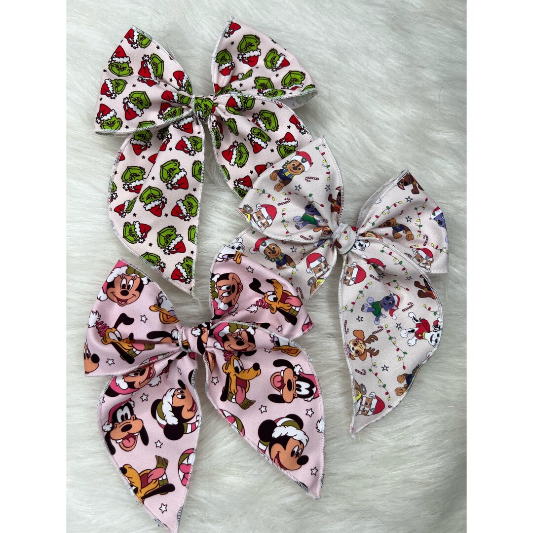 Fable Christmas Character Bows | Winter Babygirl Hair Accessories - Etsy
