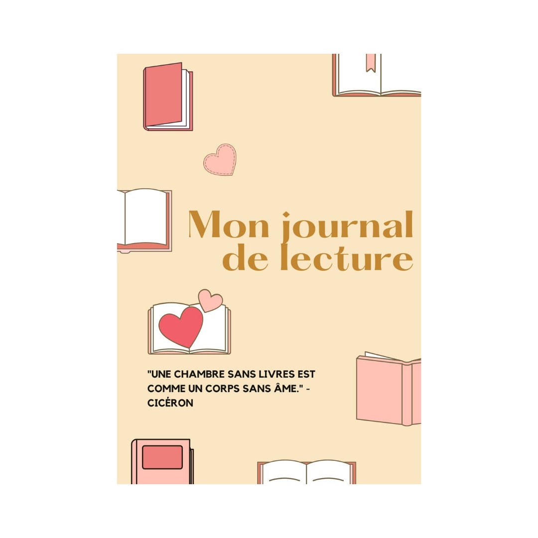 JOURNAL de LECTURE personnalisable dans CANVA 10 pages en français ...