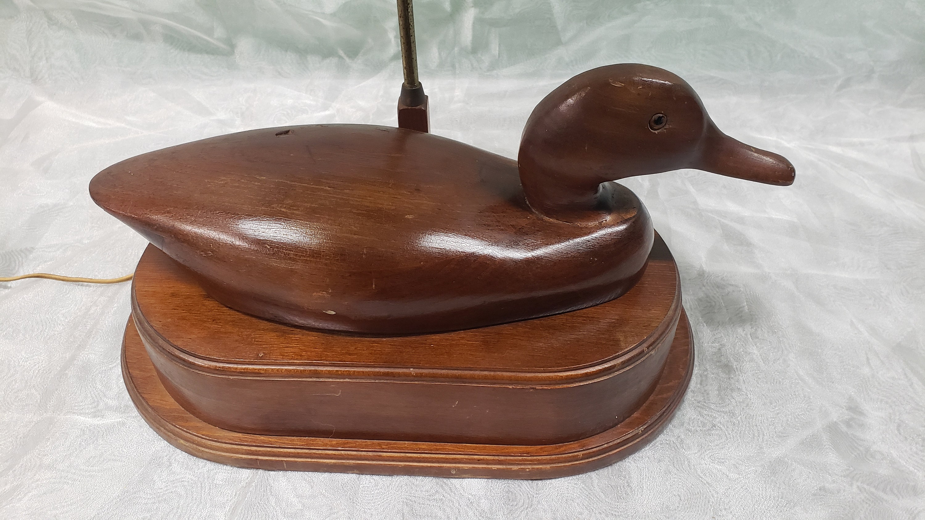 Vintage Duck Table Lamp: Solid Wood Decoy Decor - Etsy