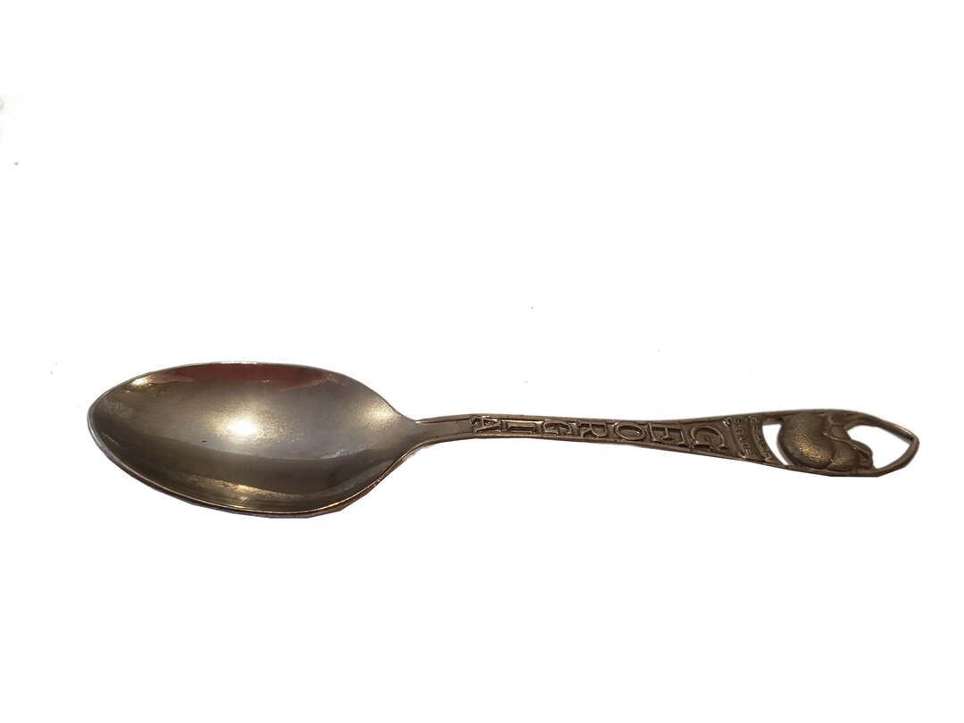Georgia Spoon With Peach Design on Top – Vintage Georgia Collectible ...