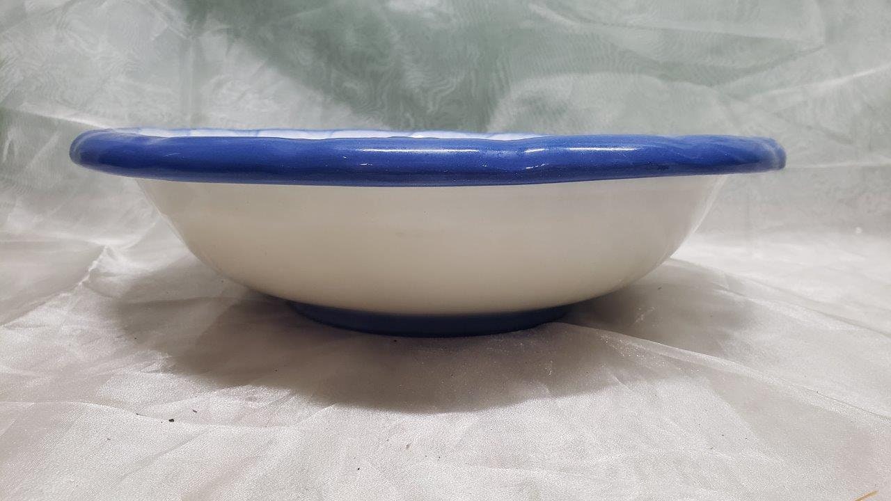 Blue and White Wash Bowl and Pitcher Vintage Hand Washing Station Glass ...