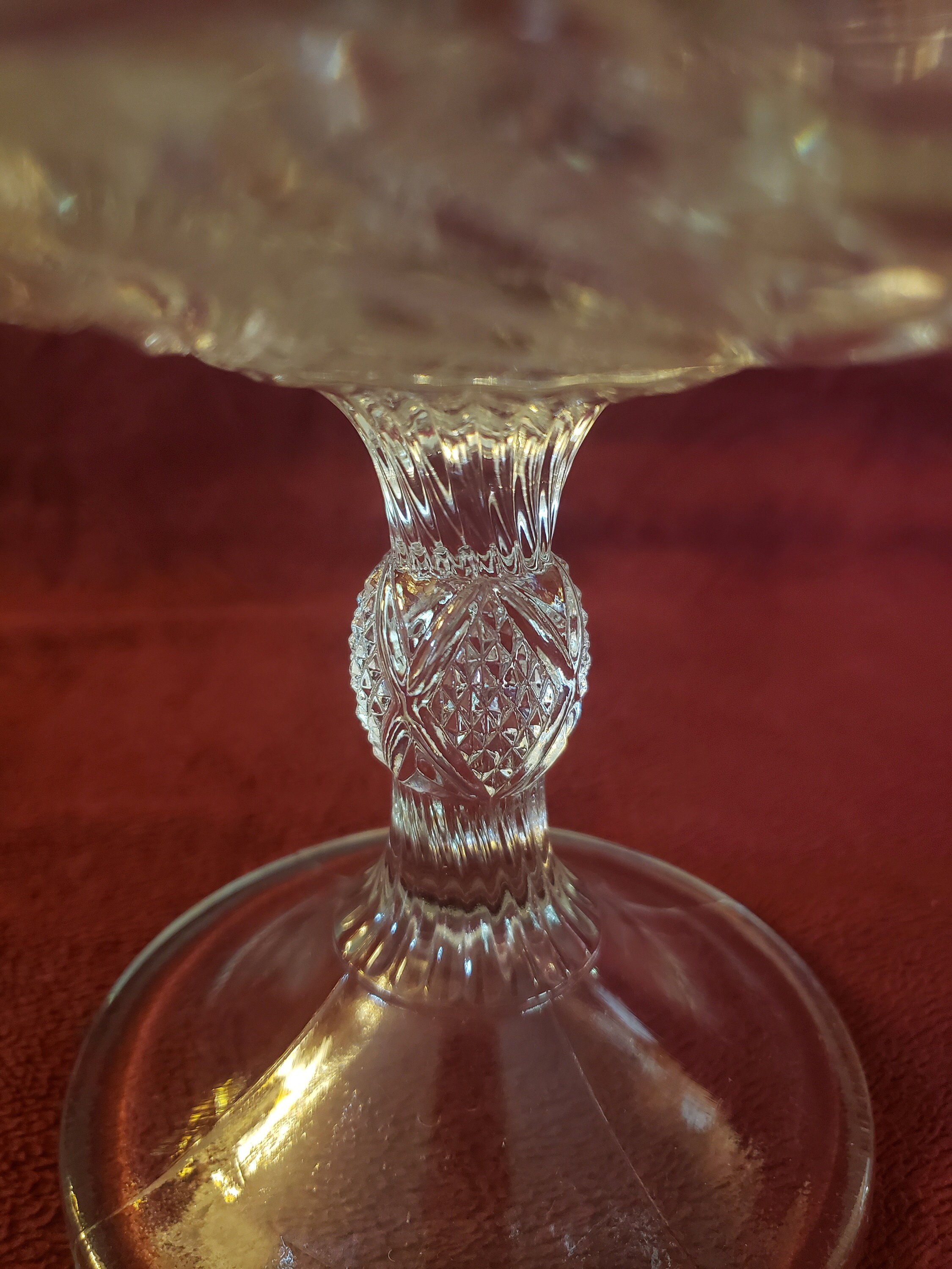 Cut Crystal Stand or Compote - Etsy