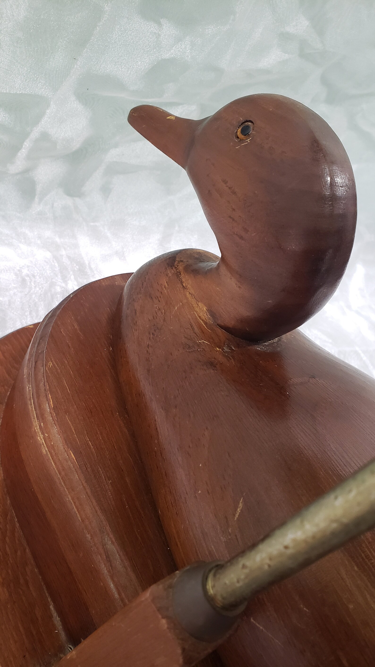 Vintage Duck Table Lamp: Solid Wood Decoy Decor - Etsy