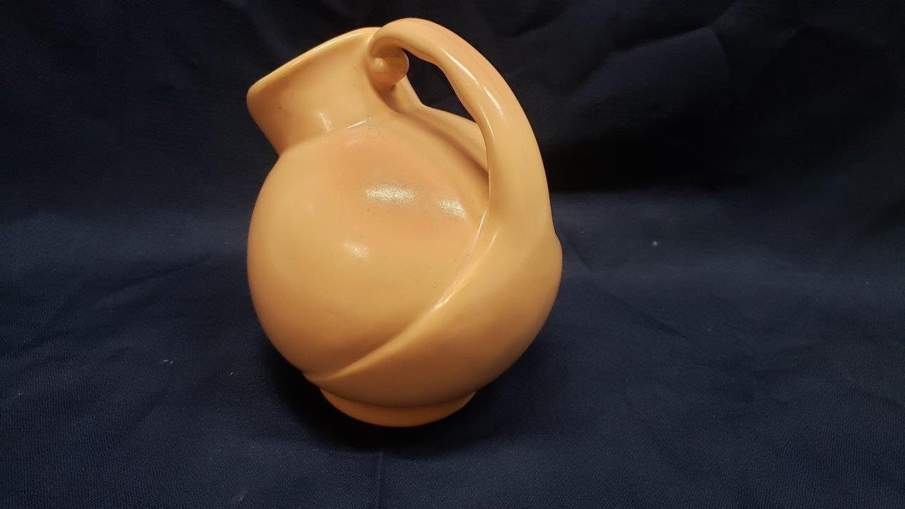 Mission Bell Pottery Pitcher With Handle and Bulbous Body in - Etsy