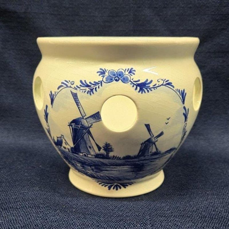 Delft Blue Planter - Etsy