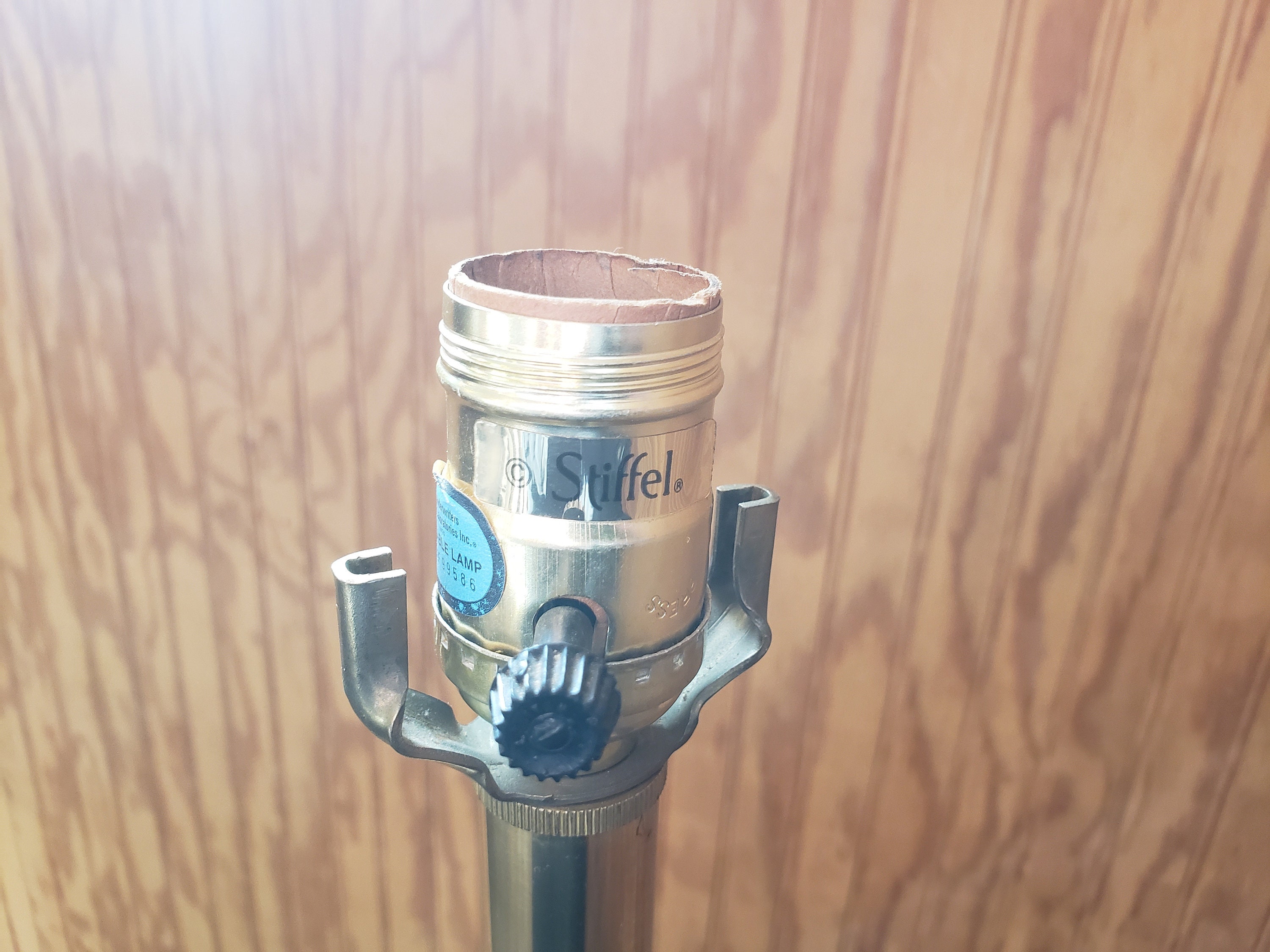 Vintage Underwriter Laboratories Golden Hollywood Regency Lamp Gold ...