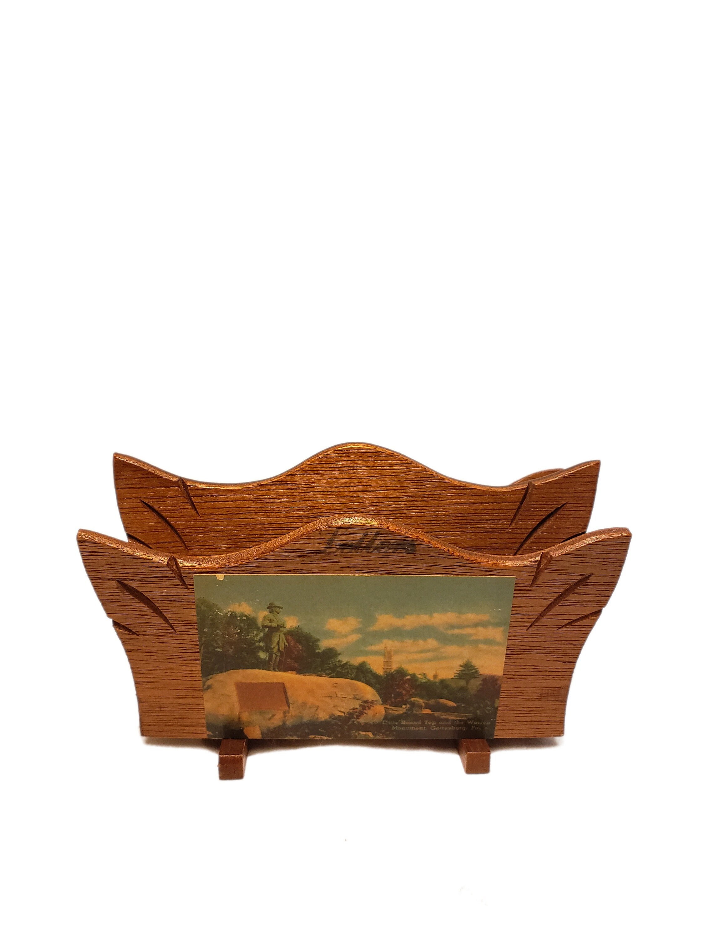 Wooden Letter Rack Desktop Decor Vintage Letter Holder - Etsy